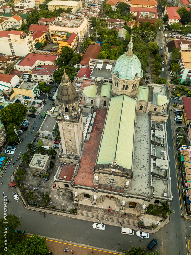 Foto de Stock Manila, Philippines - Oct 2019: Manila Cathedral, a minor ...