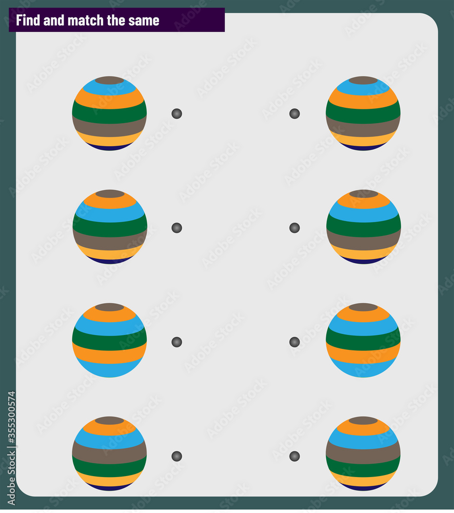 Find and match the same. Visual intelligence questions. IQ Test Stock ...