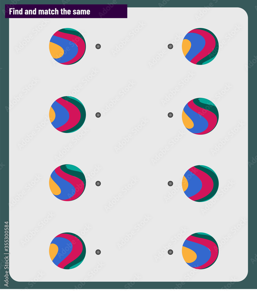 Find and match the same. Visual intelligence questions. IQ Test Stock ...