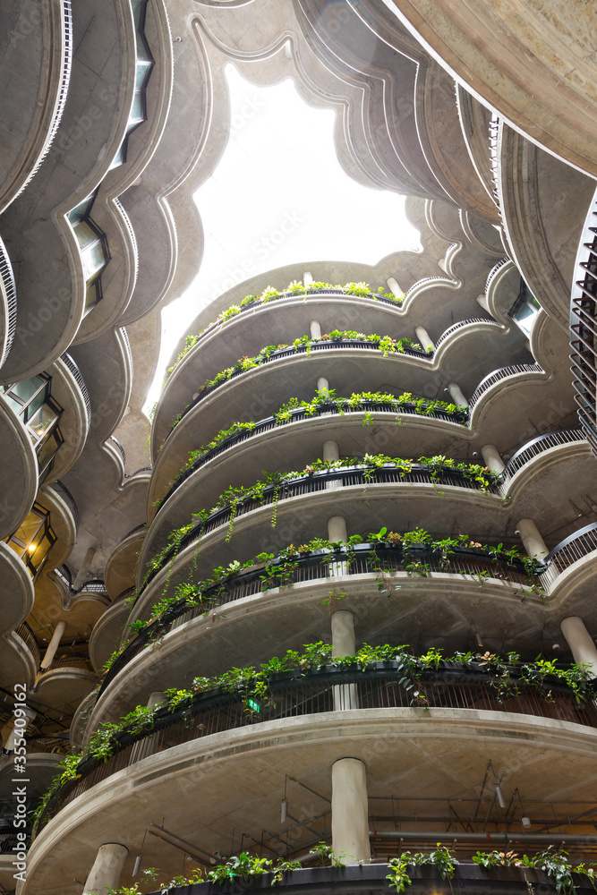 Stock-Foto „Interior View, The Hive, called Dim Sum Basket Building, at ...