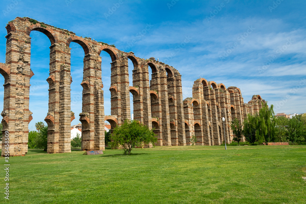 The Acueducto de los Milagros English: Miraculous Aqueduct is the ruins ...