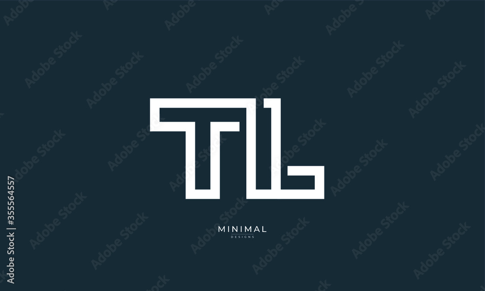 Alphabet letter icon logo TL Stock Vector | Adobe Stock