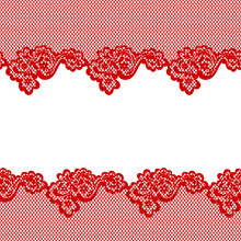 Red Lace Border Free Stock Photo - Public Domain Pictures