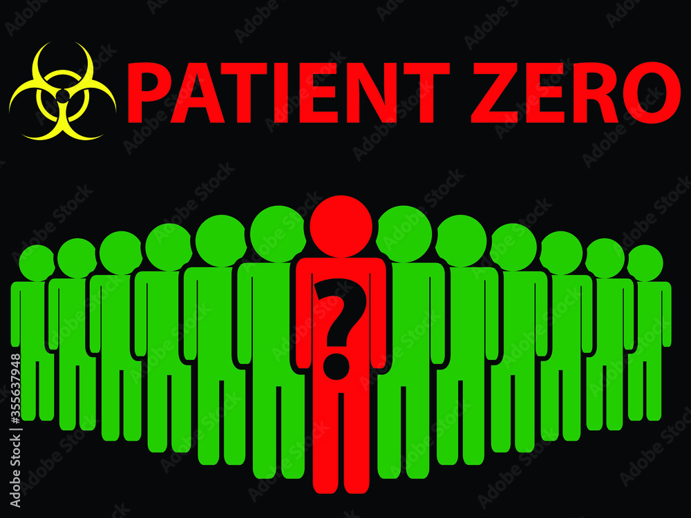 Patient zero . Covid-19 pandemic . Vector Stock Vector | Adobe Stock