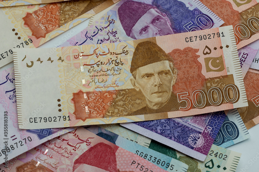 Pakistani Rupees, Pakistani currency notes Stock Photo | Adobe Stock