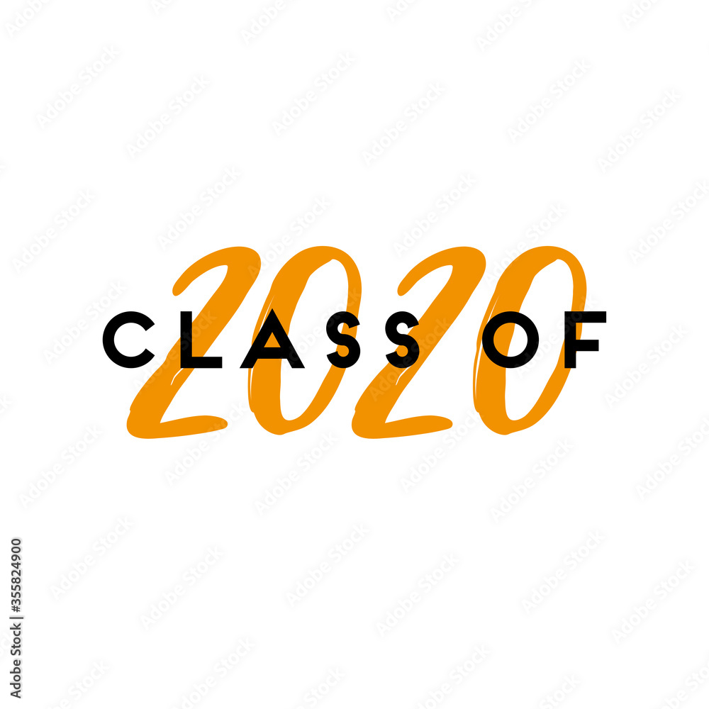 Class of 2020. Lettering Graduation logo. Template for graduation ...