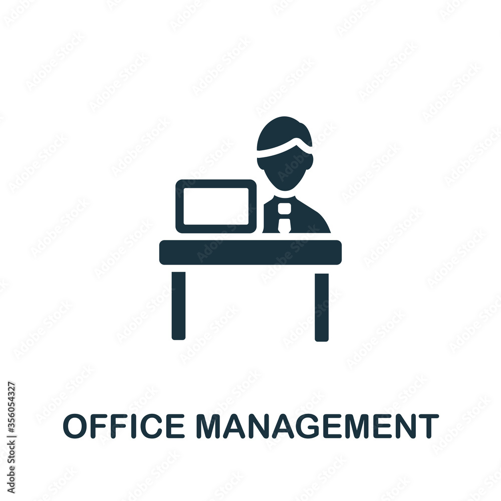 Office Management icon. Simple element from company management ...