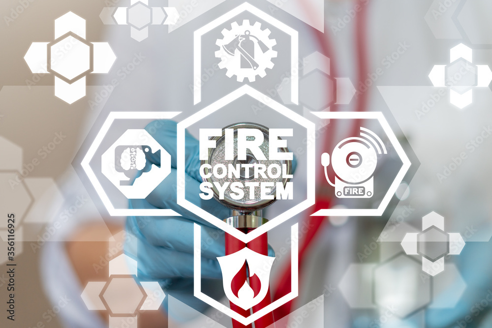 Automation Fire Alarm Control Hospital System. Medical Firefighting ...