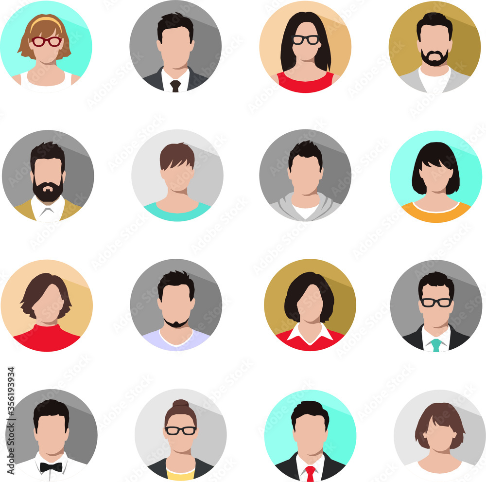 user icons Stock Vector | Adobe Stock