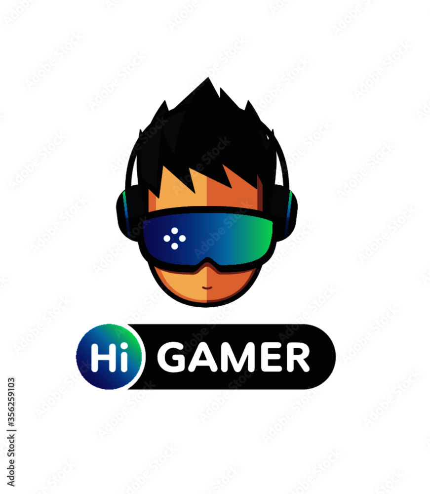 Gamer Logo Vector Stock Vector | Adobe Stock