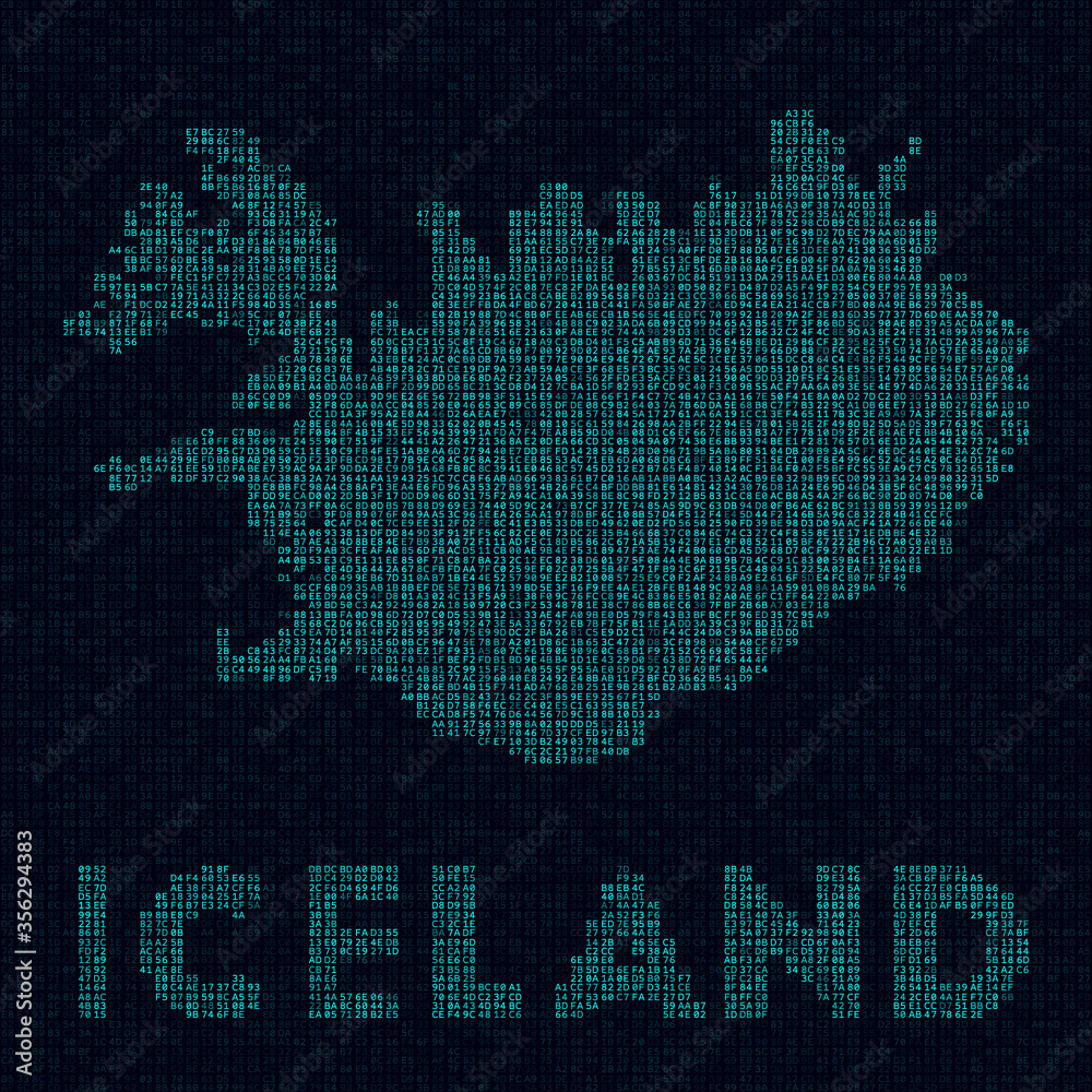 Iceland tech map. Country symbol in digital style. Cyber map of Iceland ...