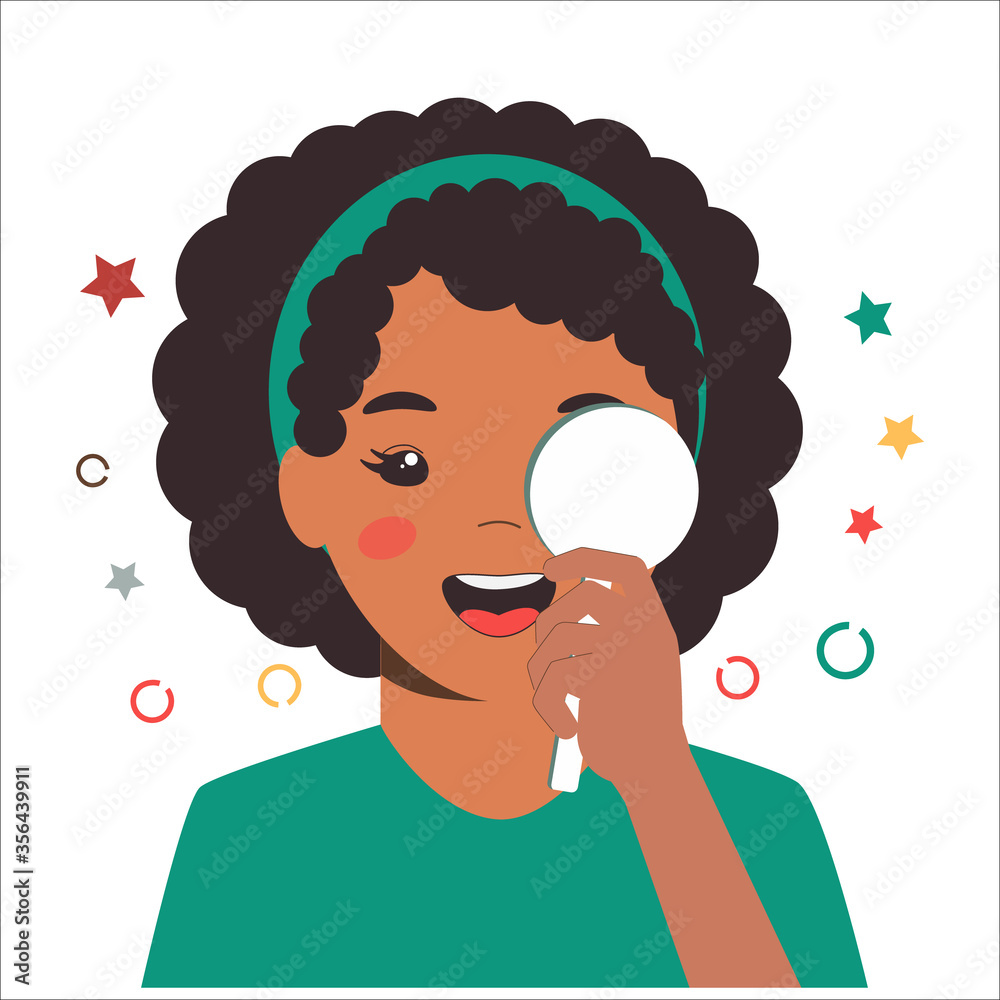 Children vision checkup in clinic. Optometrist checking kid eyesight ...