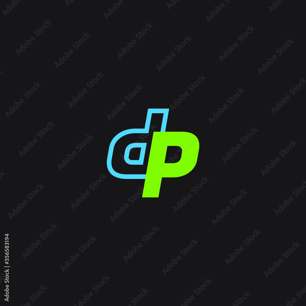 DP Letter Cool Unique Logo Vector Stock Vector | Adobe Stock