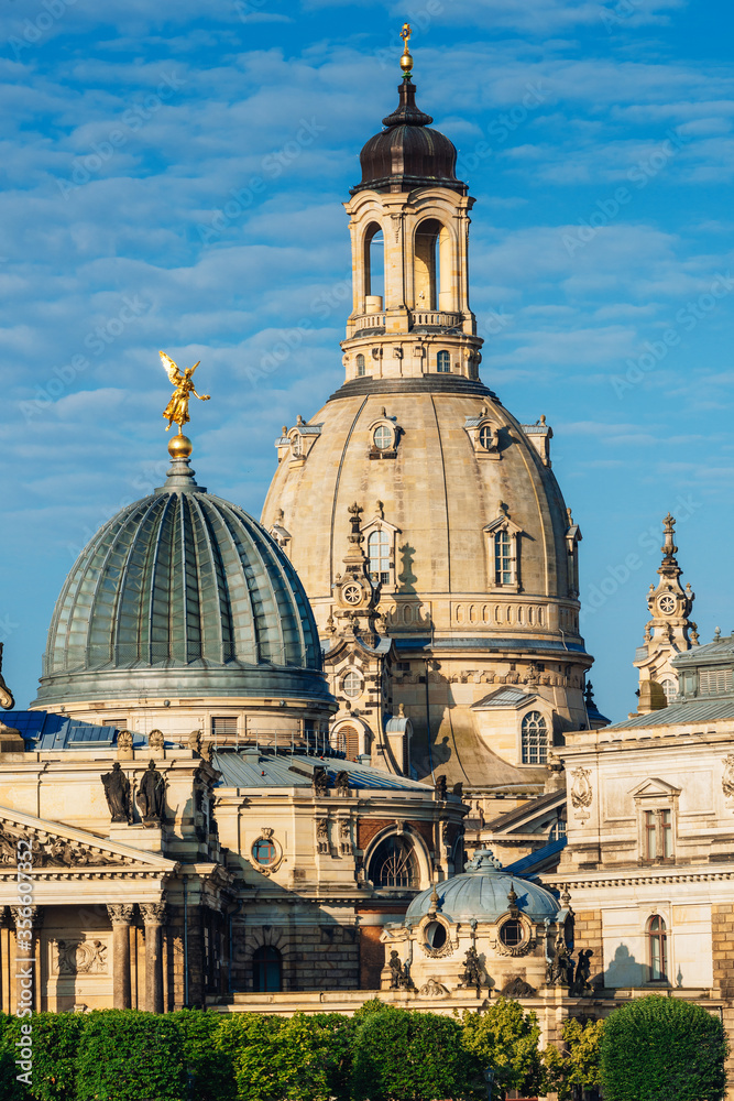 Cityscape of is a historic architectural ensemble in Dresden with Brühl ...