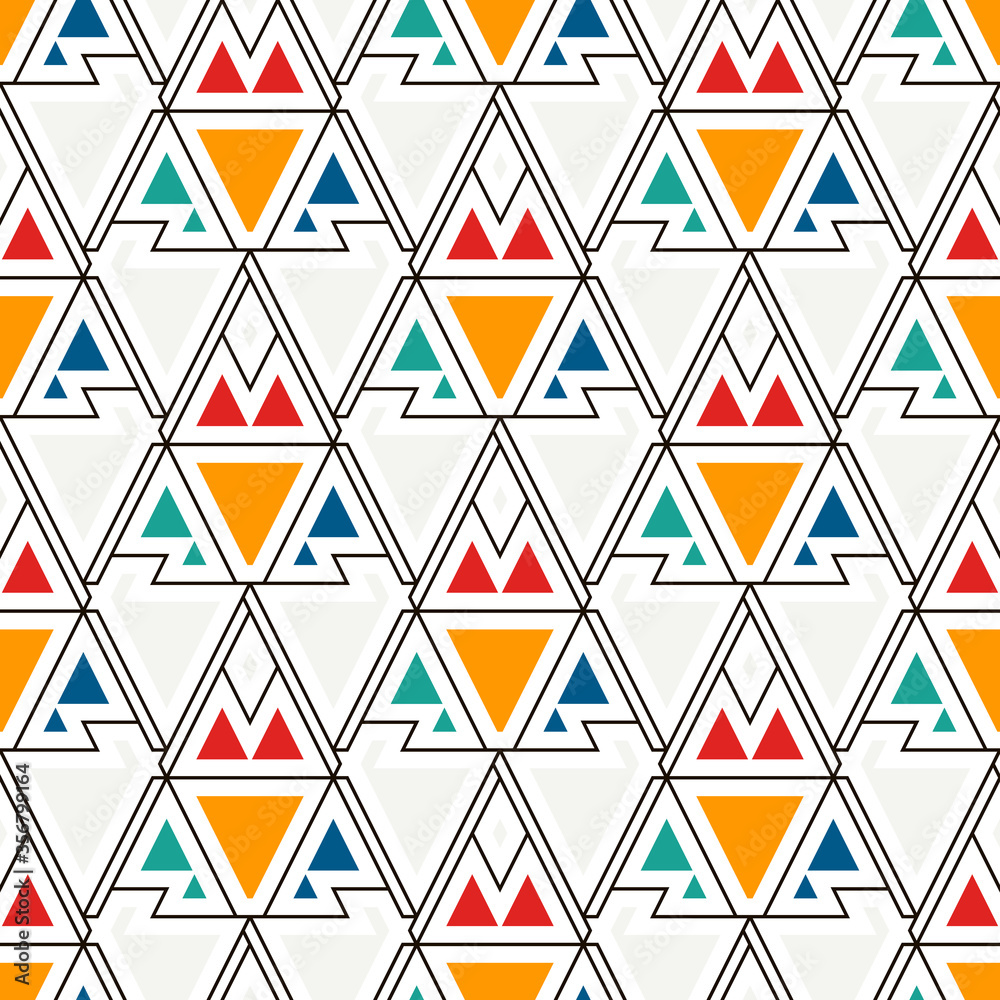 Ethnic, tribal seamless surface pattern. Native americans style ...