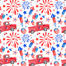 July 4th Fireworks Art Print Free Stock Photo - Public Domain Pictures