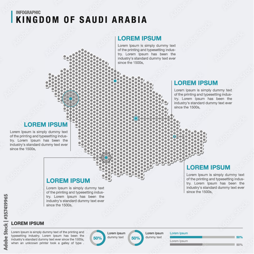 Stock-Vektorgrafik „Saudi Arabia country map infographics vector with ...