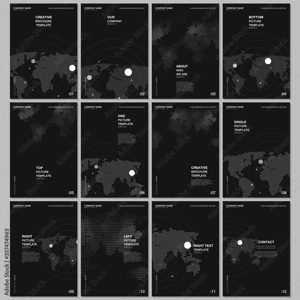 A4 brochure layout of covers design templates for flyer leaflet, A4 ...