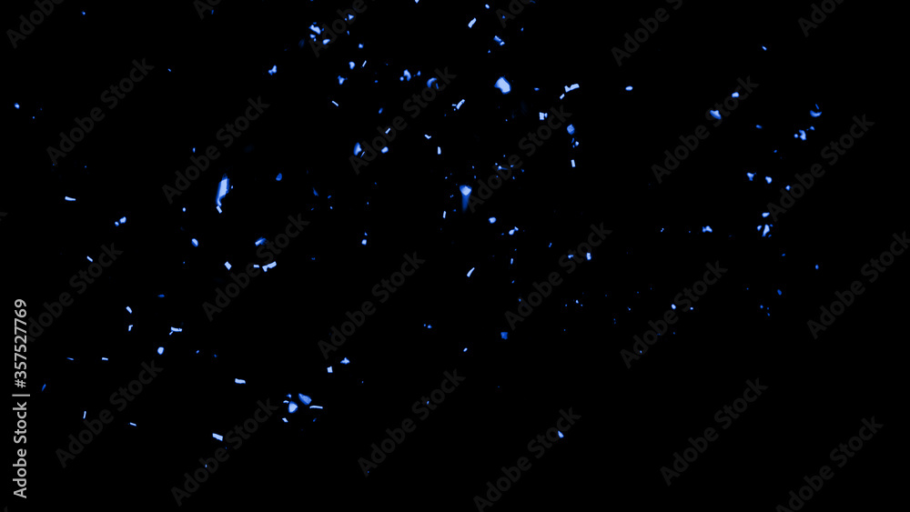 Perfect blue fire particles embers texture. Abstract flying sparkle ...
