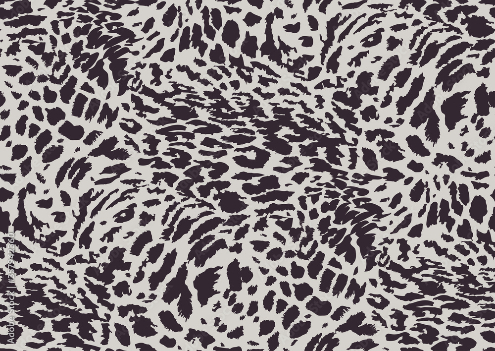 Bold abstracted leopard skin seamless pattern design. Jaguar, leopard ... Bold abstracted leopard skin seamless pattern design. Jaguar, leopard ...