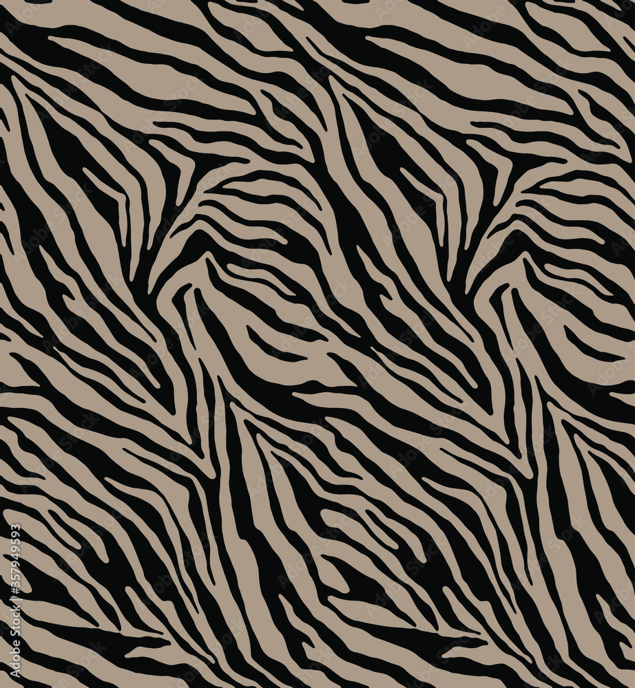 Seamless zebra pattern, animal print. Stock Vector | Adobe Stock