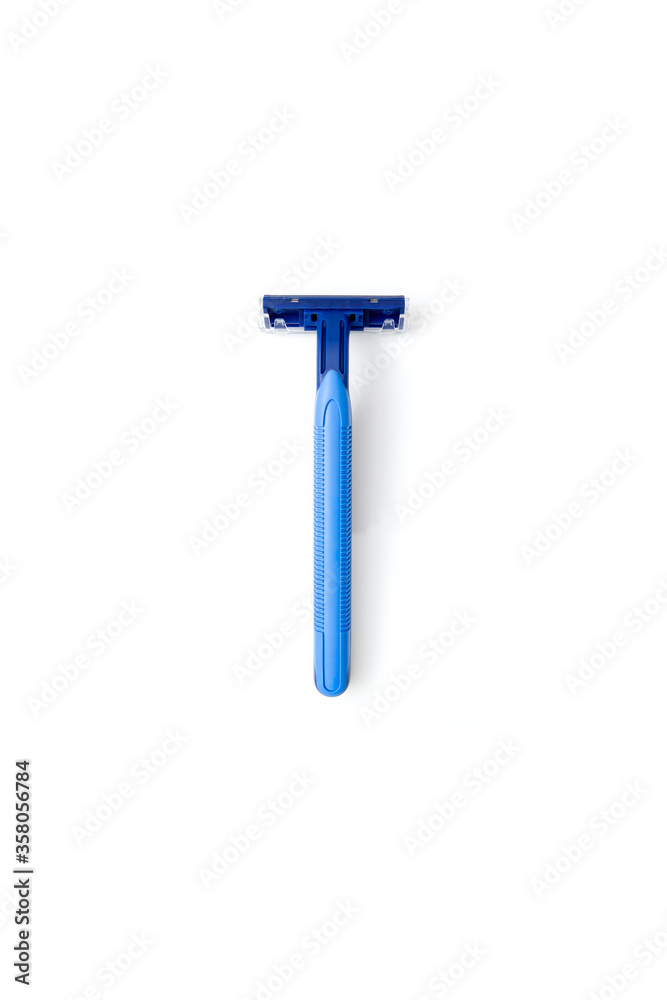 one disposable razor blade isolated on white background Stock Photo ...