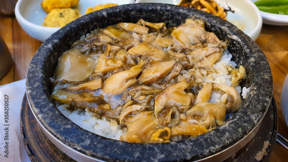 Jeju Abalone Rice Korean Traditional Food Stock Photo | Adobe Stock