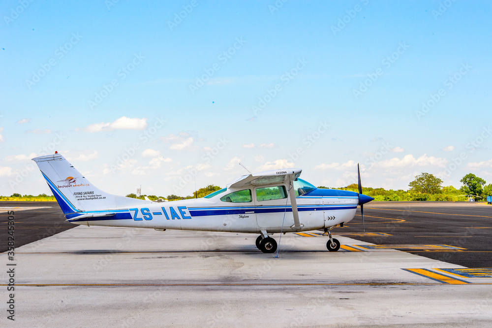 Стоковое фото «KASANE, BOTSWANA - JAN 11, 2016: Aircraft at Airport ...