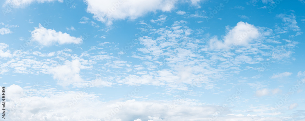 Blue Sky Clouds High Resolution Panorama
