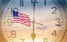 USA Flag Clock Face Free Stock Photo - Public Domain Pictures
