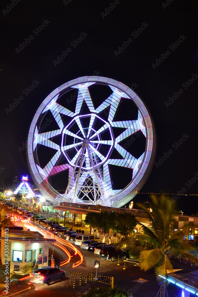 Pasay, Metro Manila, Philippines - June 2017: SM MOA Eye, a huge ferris ...
