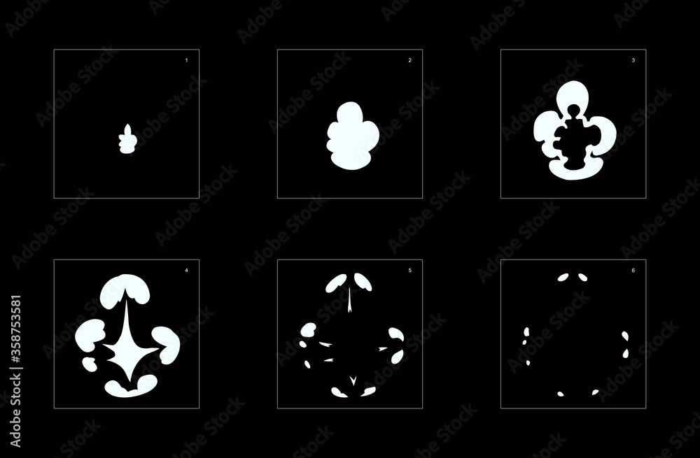 Explosion Smoke effect. Explosion Animation effect. Animation Sprite ...