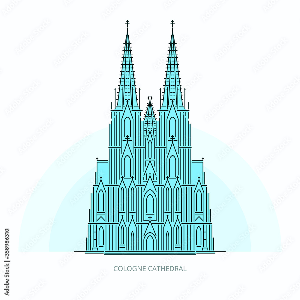 Cologne cathedral - landmark of Cologne, Germany. Monument of German ...