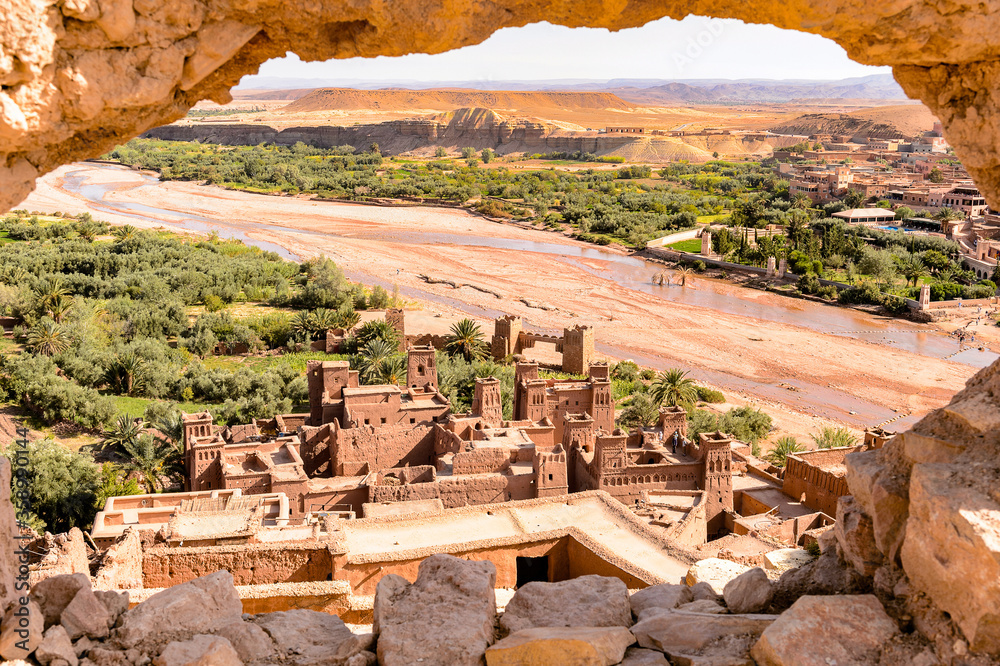 It's Ruins of Ait Benhaddou, a fortified city, the former caravan way ...