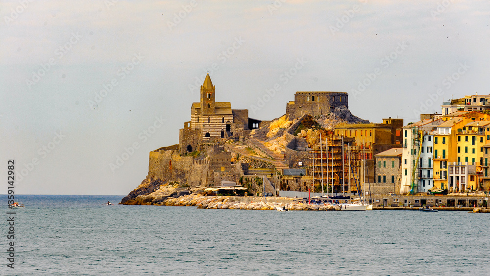 It's Beautiful view of Porto Venere, Italy. Porto Venere and the ...