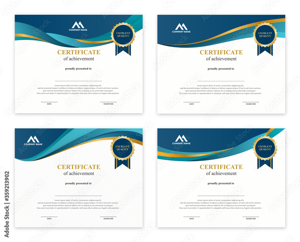 editable exclusive certificate background design templates Stock Vector ...