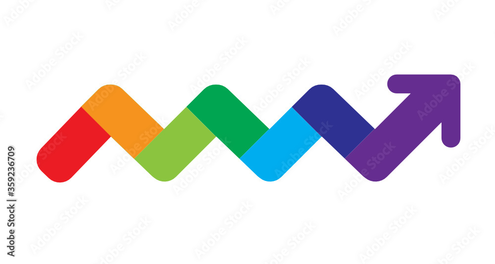 Seven Step Process Flow Infographic Stock Vector | Adobe Stock