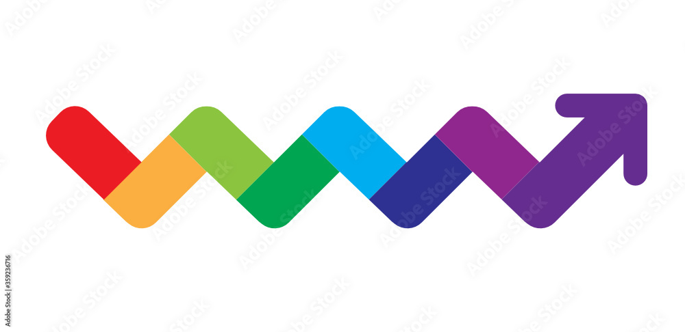 Eight Step Process Flow Infographic Stock Vector | Adobe Stock