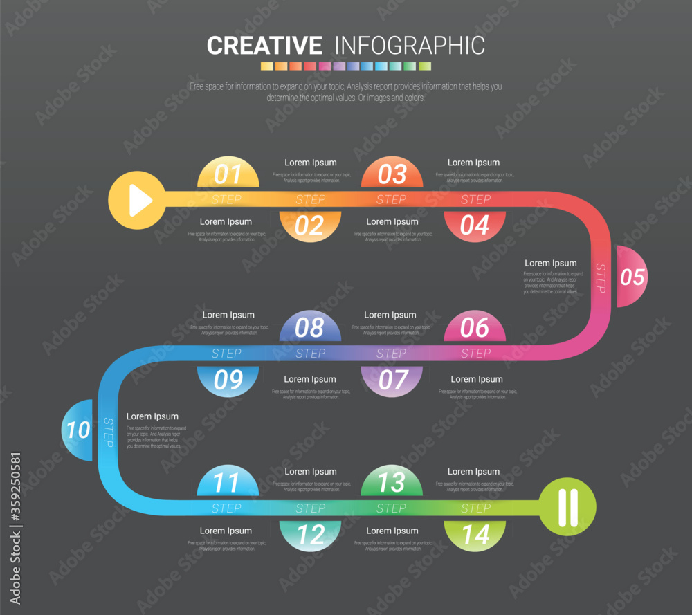 Timeline Infographics Template, Vector infographics timeline design ...