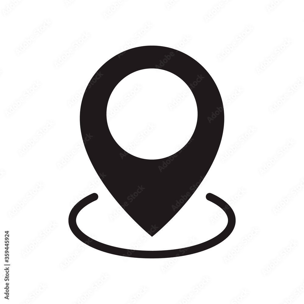 Pin location icon. Vector graphic illustration. Suitable for website ...