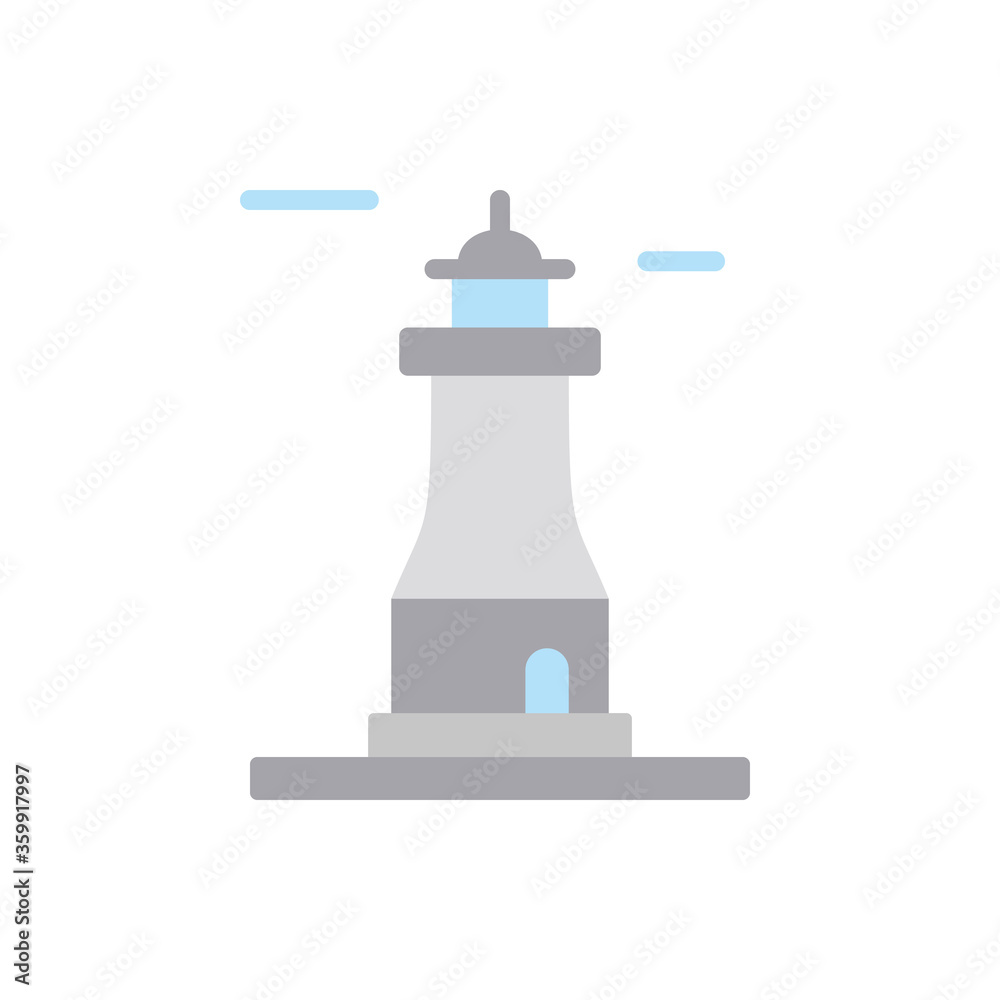 Russian, lighthouse icon. Simple color vector elements of pharos icons for ui and ux, website or ...