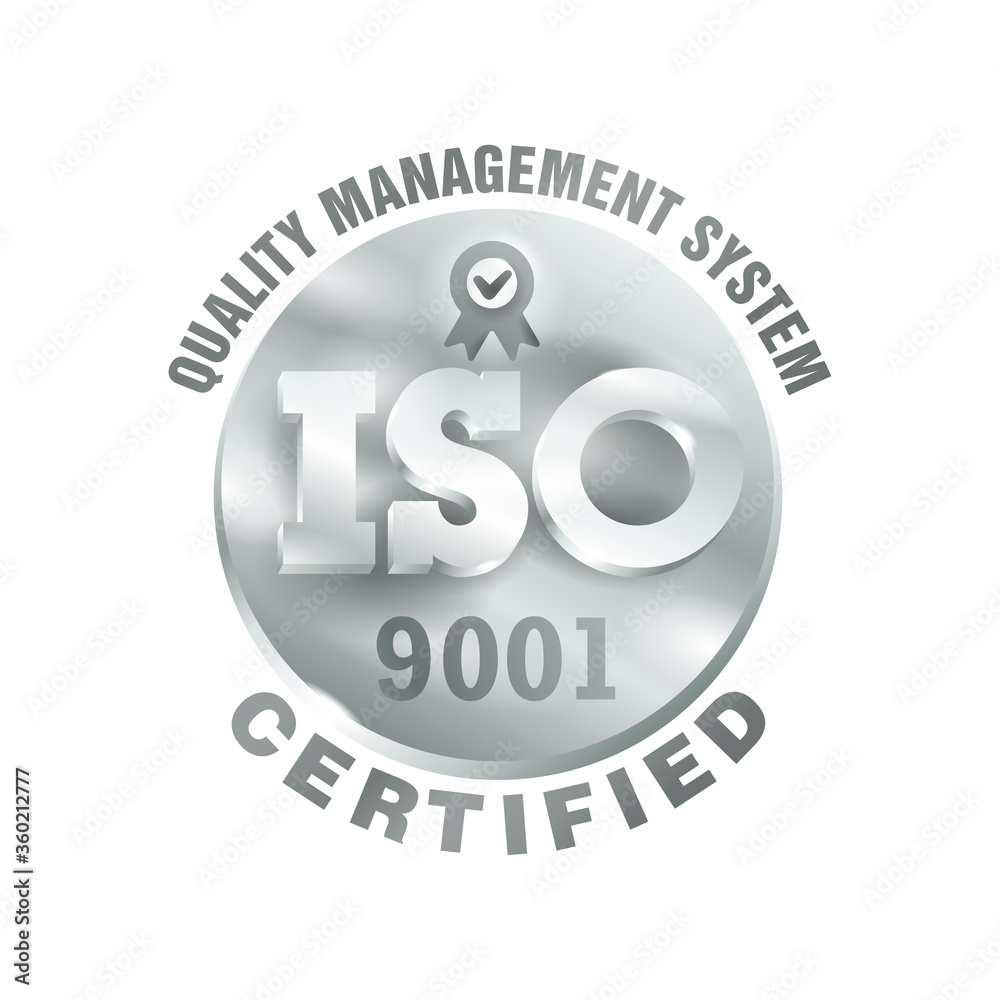 Vector de Stock ISO 9001 silver 3D sign - certification and conformity ...