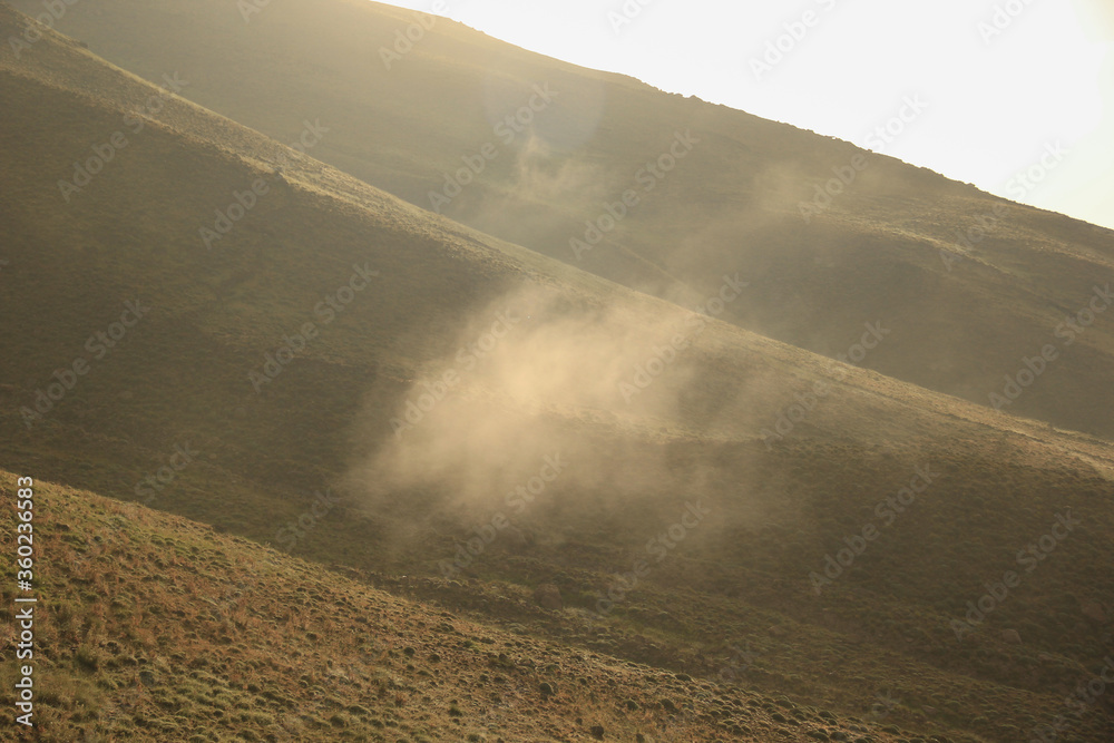 Beautiful Hillside of the Damavand, the highest mountain in Iran ...