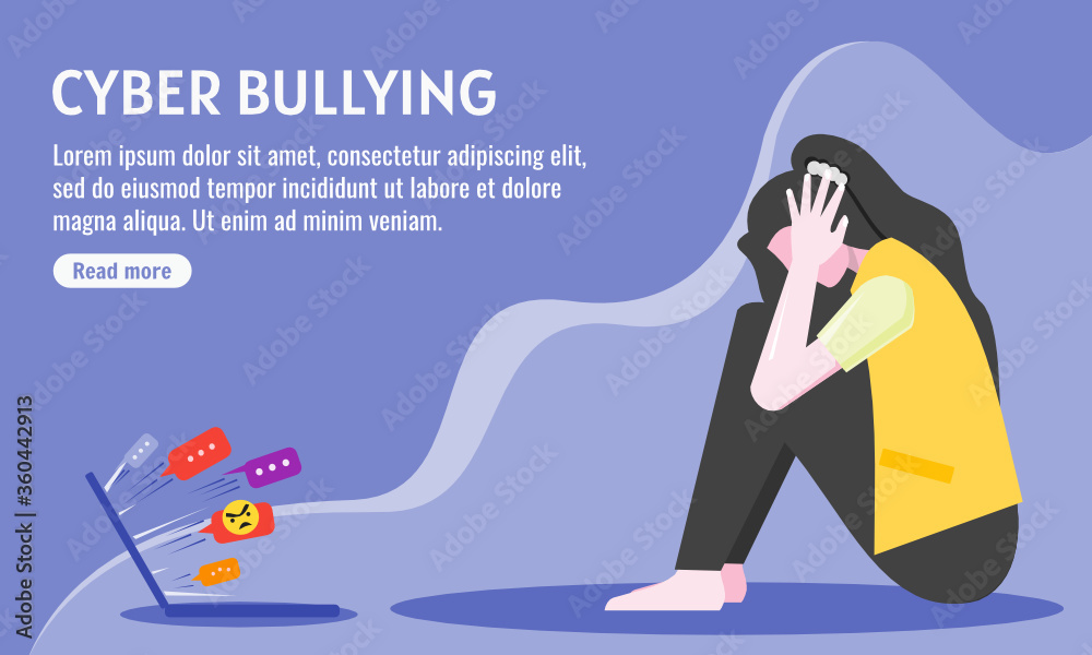 Sad Depressed Young Woman Girl after Verbal Abuse in The Internet ...