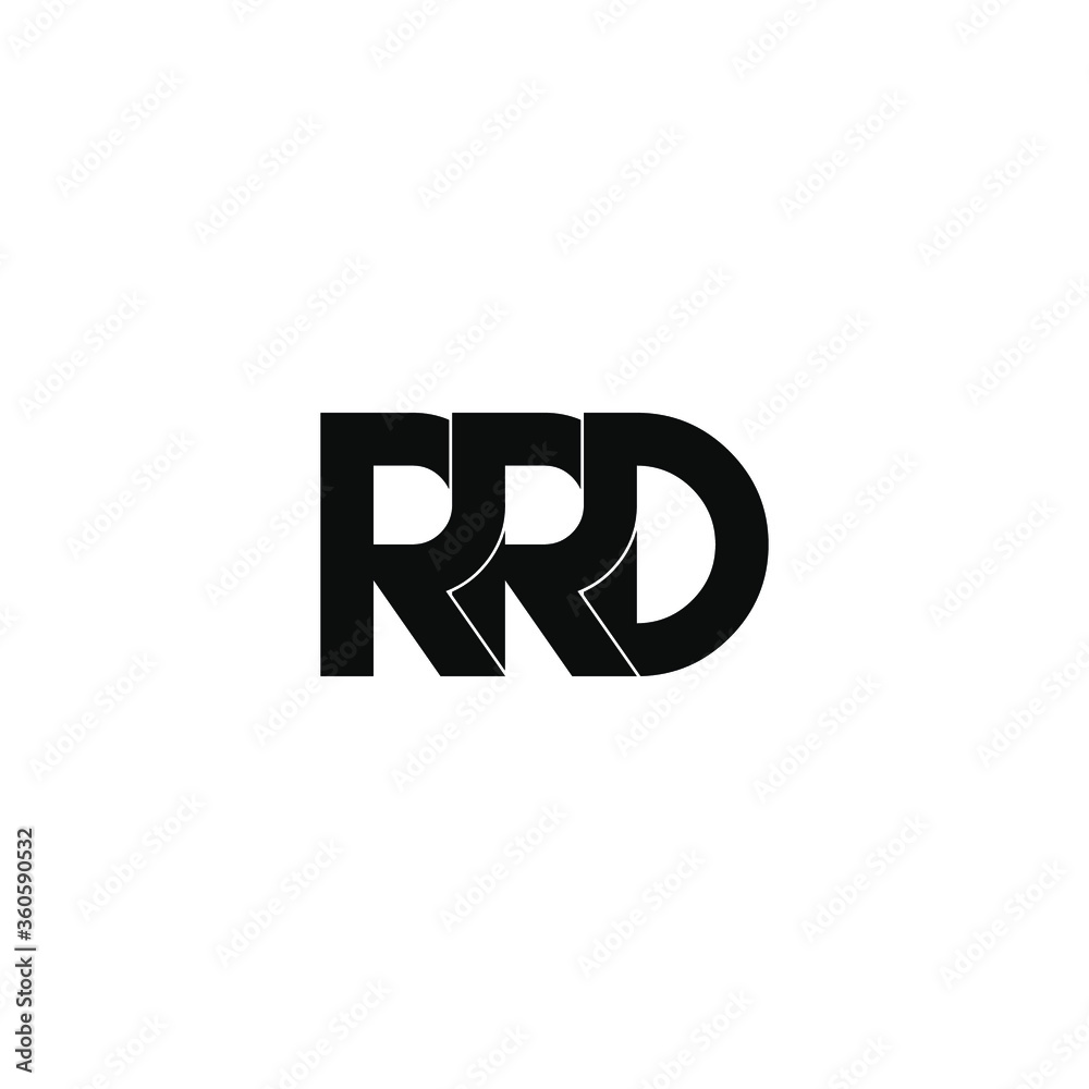 rrd letter original monogram logo design Stock Vector | Adobe Stock