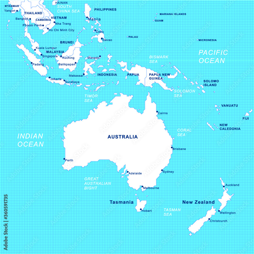 Asia And South Pacific Map