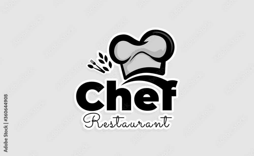 Chef Hat Logo Template. Restaurant logo Design Inspiration. Bakery Logo ...