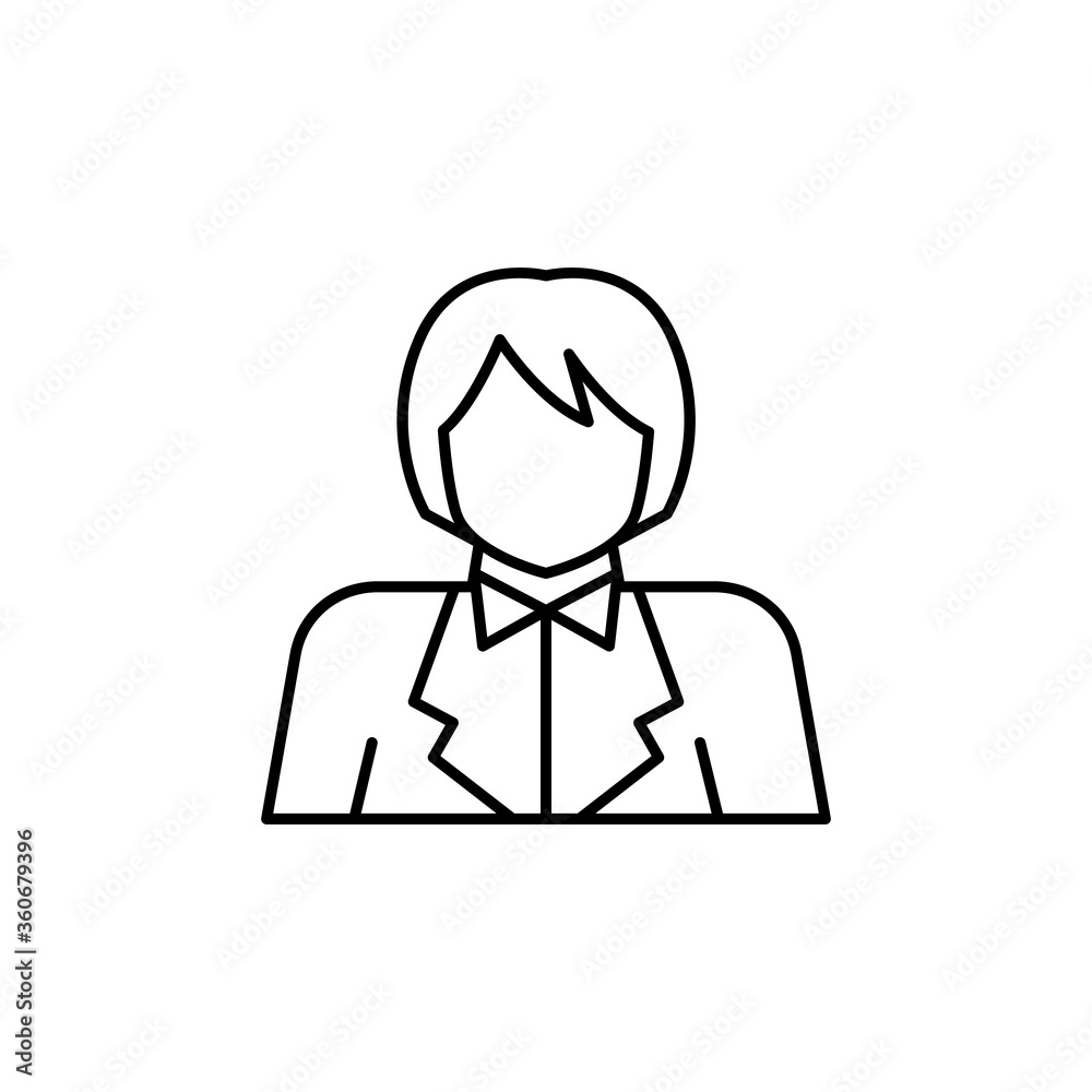 dealer line icon. Signs and symbols can be used for web, logo, mobile ...