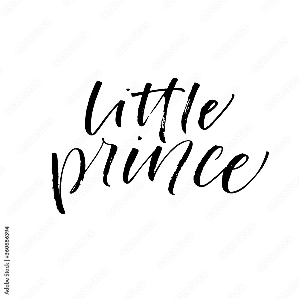 Stock-Vektorgrafik „Little prince card. Hand drawn brush style modern ...
