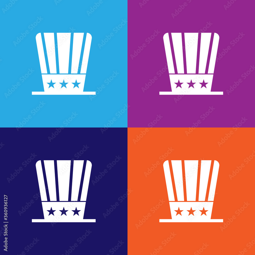 cap of the president icon. Election element icon. Premium quality ...